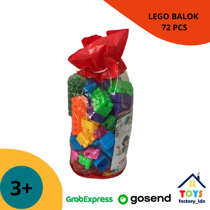Jual Mainan Blocks Lego Susun Isi 72 Pcs | Shopee Indonesia