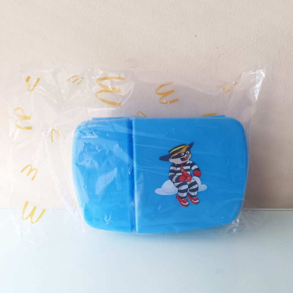 Jual Lunch Box Kotak Tempat Makan Mcd Mcdonald Biru | Shopee Indonesia