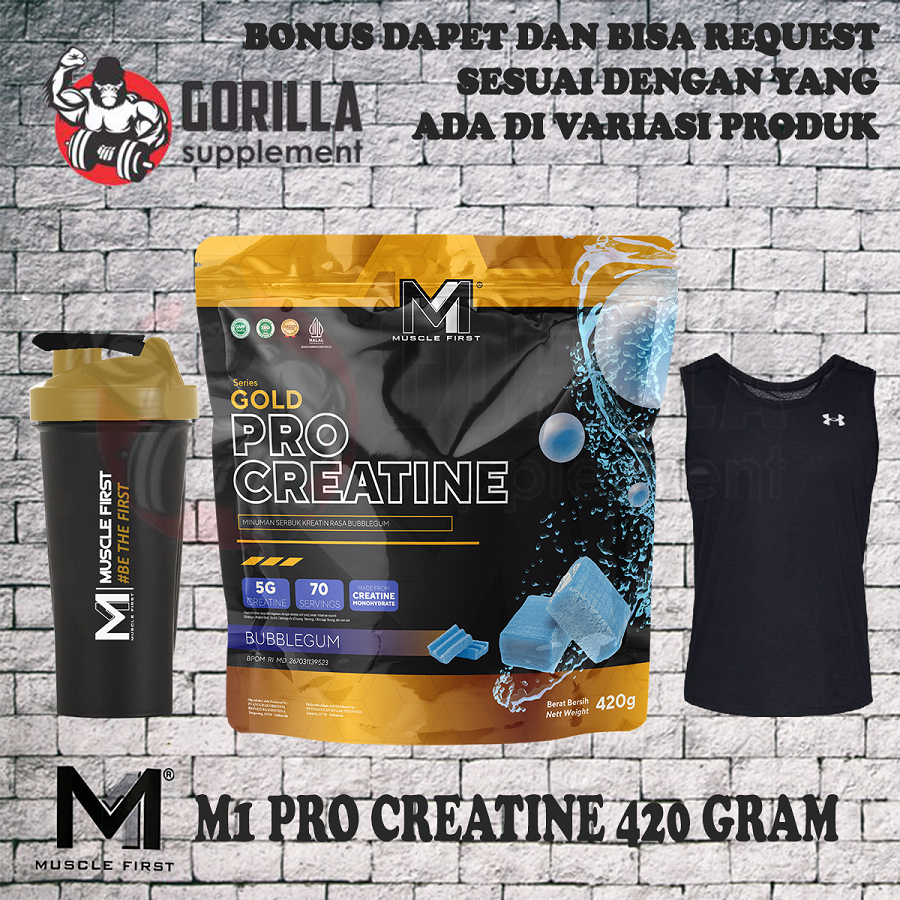 Jual Muscle First Pro Creatine 420 Gram 70 Serving Suplemen Fitness M1 ...