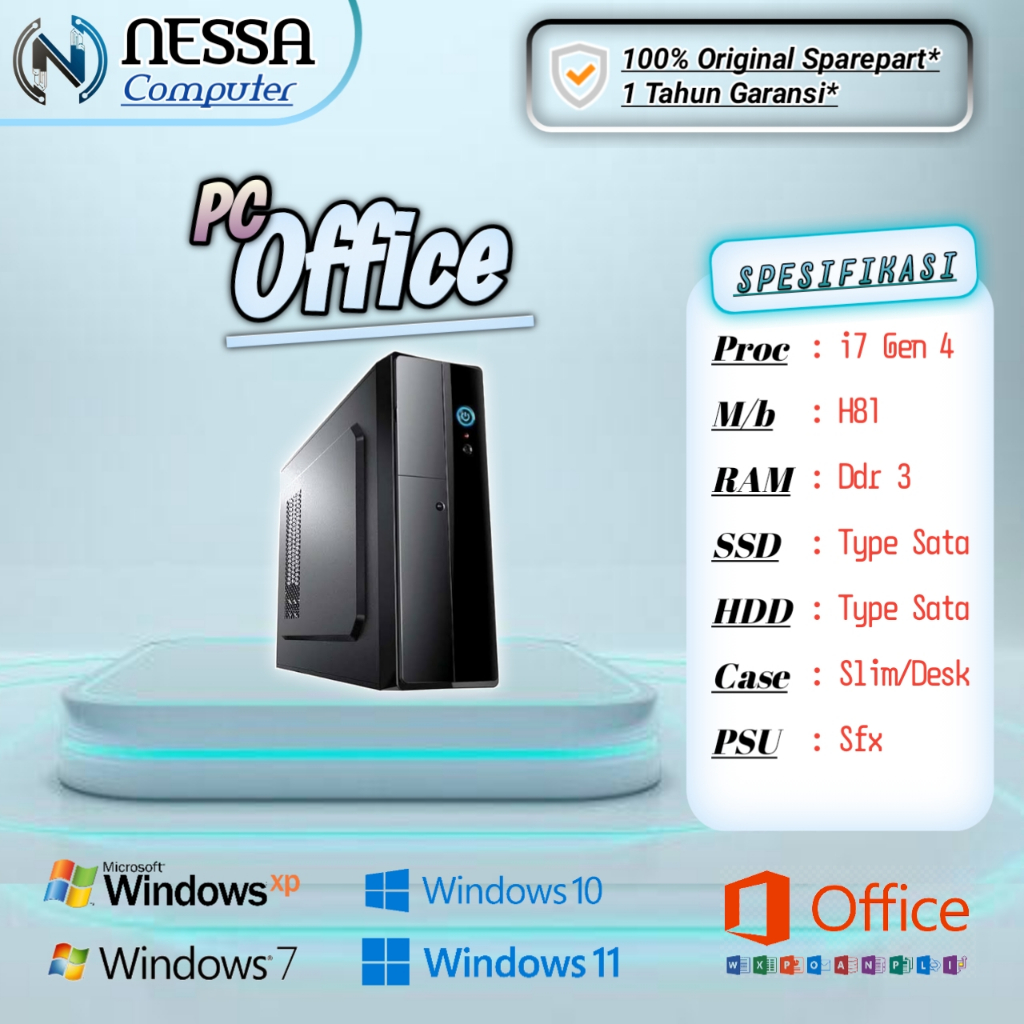 Jual Komputer / PC Rakitan Core i7 4770 PC ONLY Siap Pakai | Shopee Indonesia