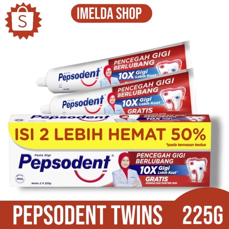 Jual pepsodent 225g twin pack | Shopee Indonesia