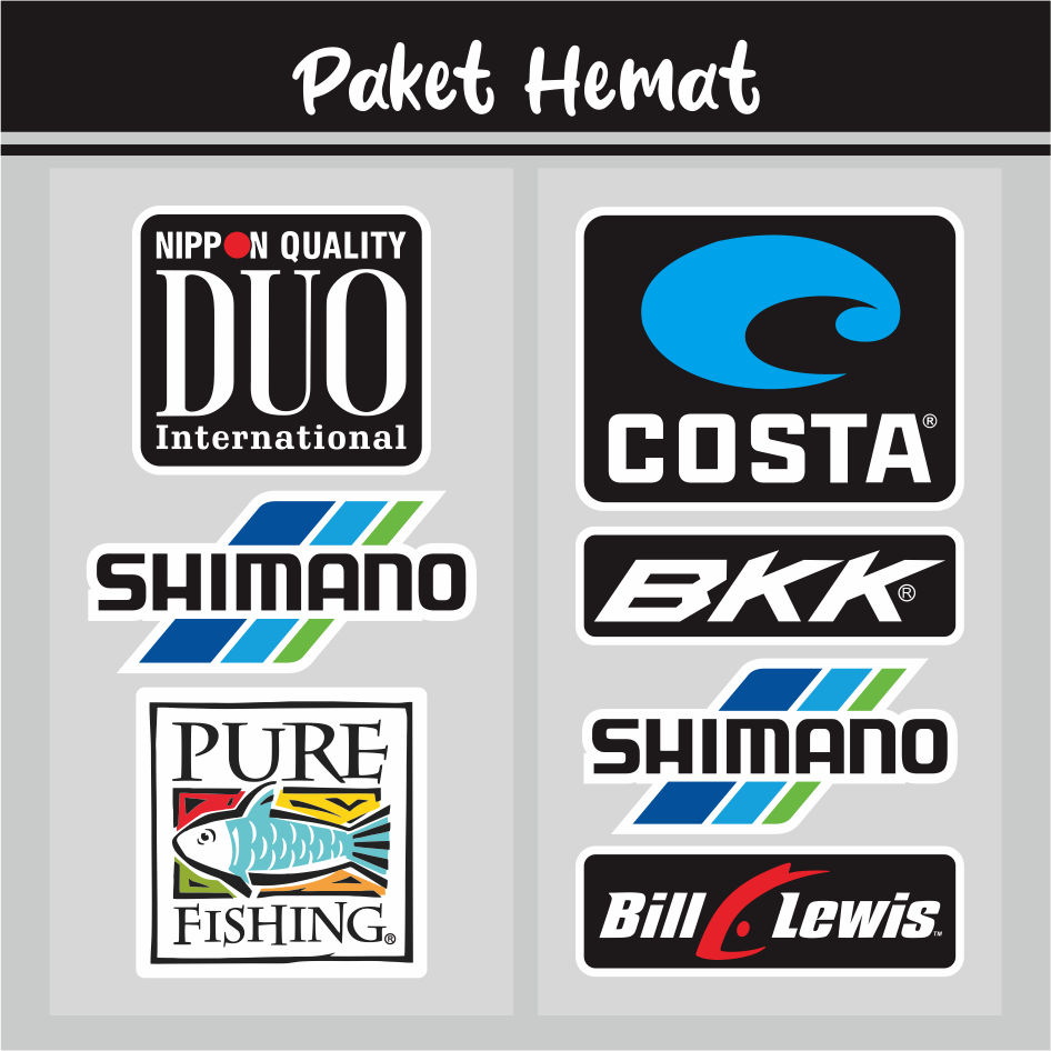 Jual Stiker Pancing di tempel di Tackle Box Sticker untuk Kotak Lure ...
