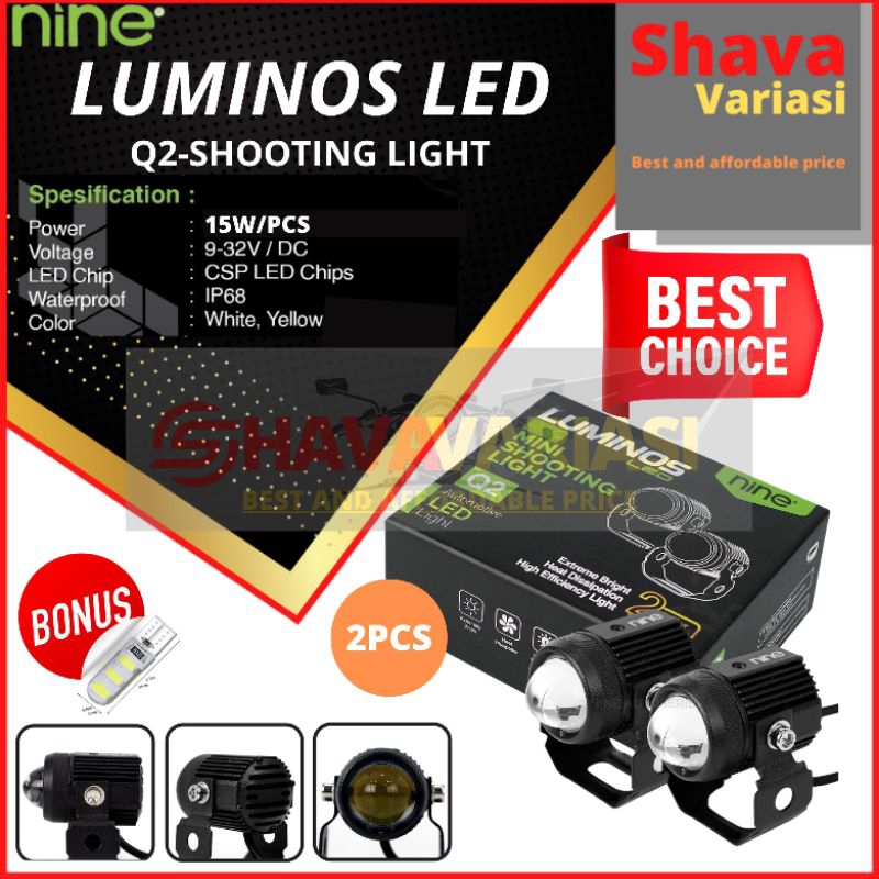 Jual Lampu LED NINE LUMINOSLED Q2 shooting led lampu tembak sorot mini ...