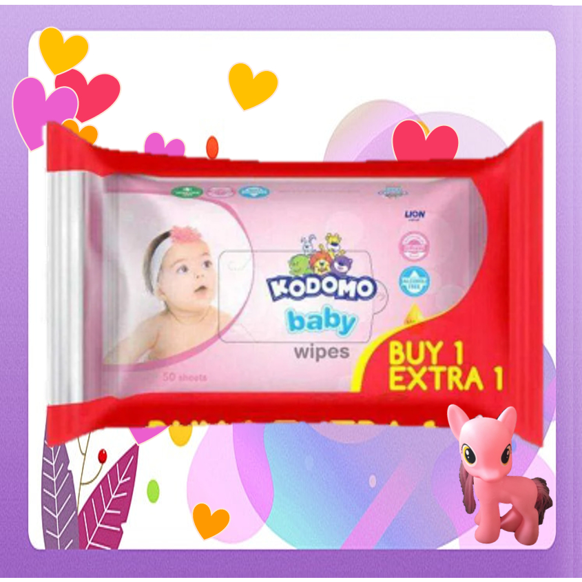 Jual TISU BASAH KODOMO 2X50 (BUY ONE GET ONE) | Shopee Indonesia