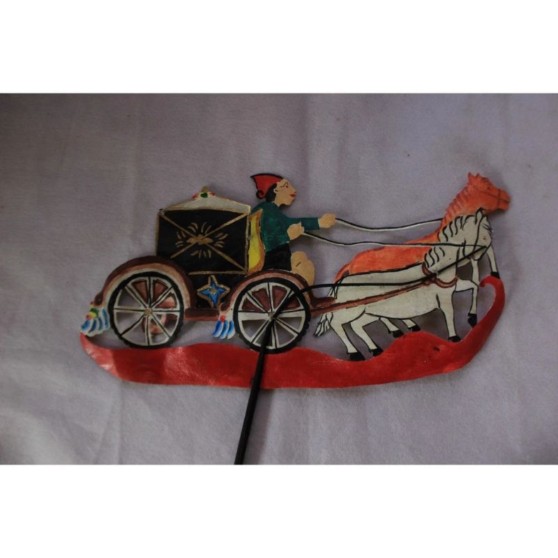 Jual Wayang kereta kulit asli 35 cm wayang kereta kuda | Shopee Indonesia