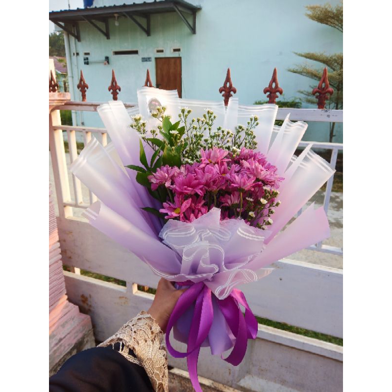 Jual FRESH FLOWER BOUQUET | BUKET BUNGA ASLI | BUKET BUNGA ASTER ...