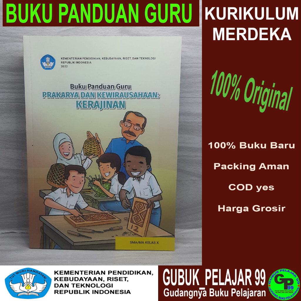 Jual Buku Panduan Guru PRAKARYA DAN KEWIRAUSAHAAN (Kerajinan X) Untuk SMA/SMK Kelas 10 Kurikulum ...