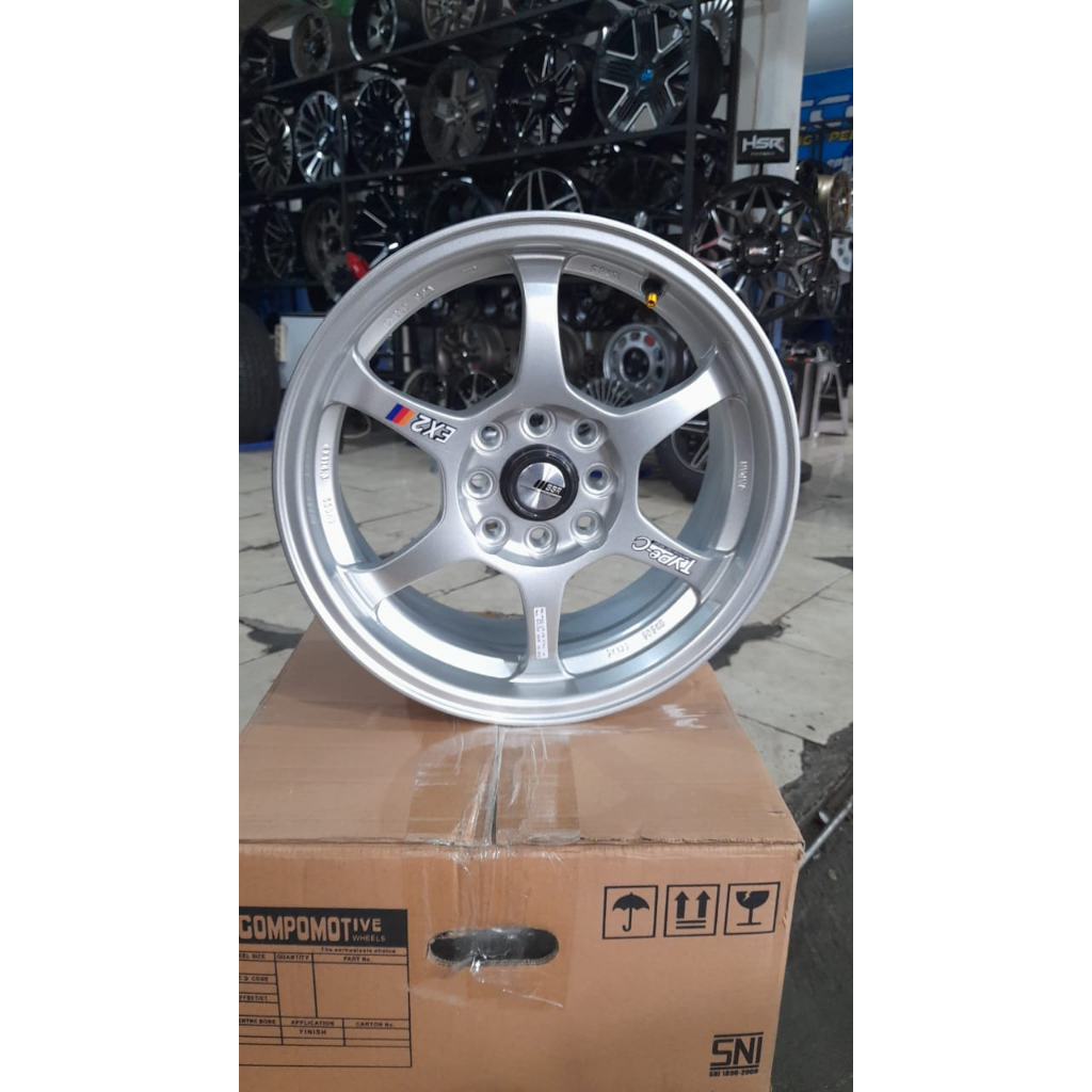 Jual Velg Mobil Ring 15 X01 h4x100 h4x114 R15 Pelek Racing Sigra Sirion ...