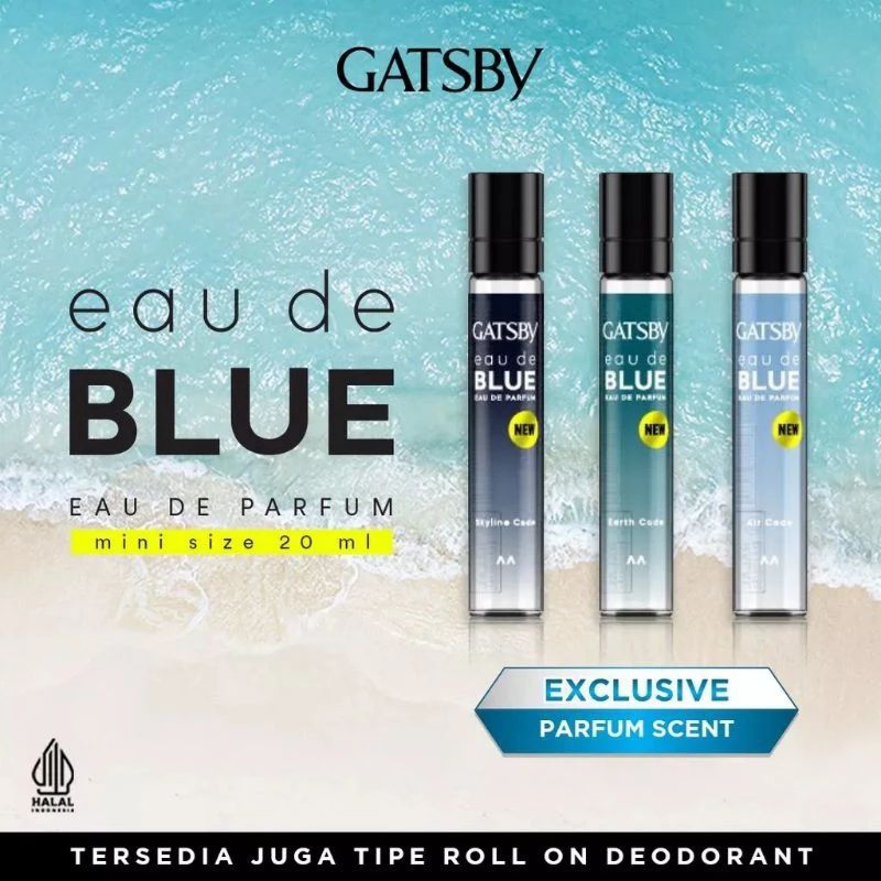 Jual GATSBY Eau De Blue EDP 20ml | Shopee Indonesia