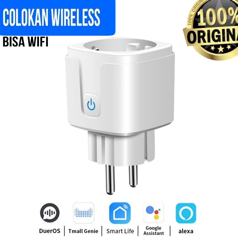 Jual Smart plug Colokan pintar pengaturan wifi stop kontak wireless ...