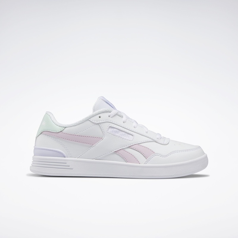 Jual Sepatu Sneakers Wanita Reebok Court Advance Clip White and Pink ...