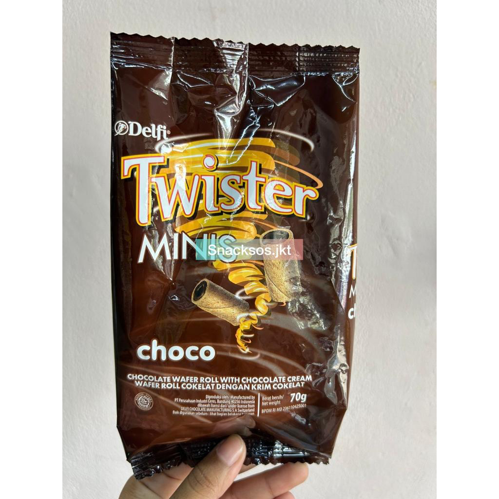 Jual [MINIS BAG / BOX] DELFI TWISTER BLACK VANILLA ROLL / CHOCOLATE ...