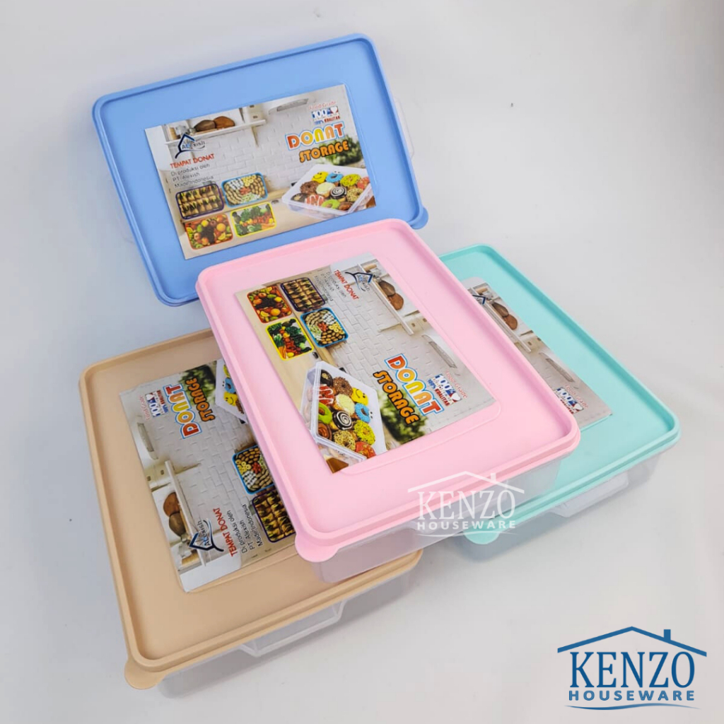 Jual Box Donat Jecco Alexish / Box Donat Lucu Warna / Storage Box ...
