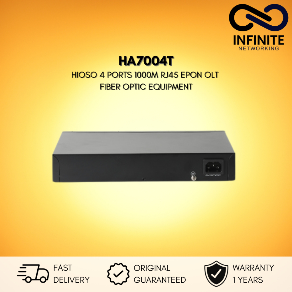 Jual HA7004T HIOSO 4 PORTS 1000M RJ45 EPON OLT FIBER OPTIC EQUIPMENT ...