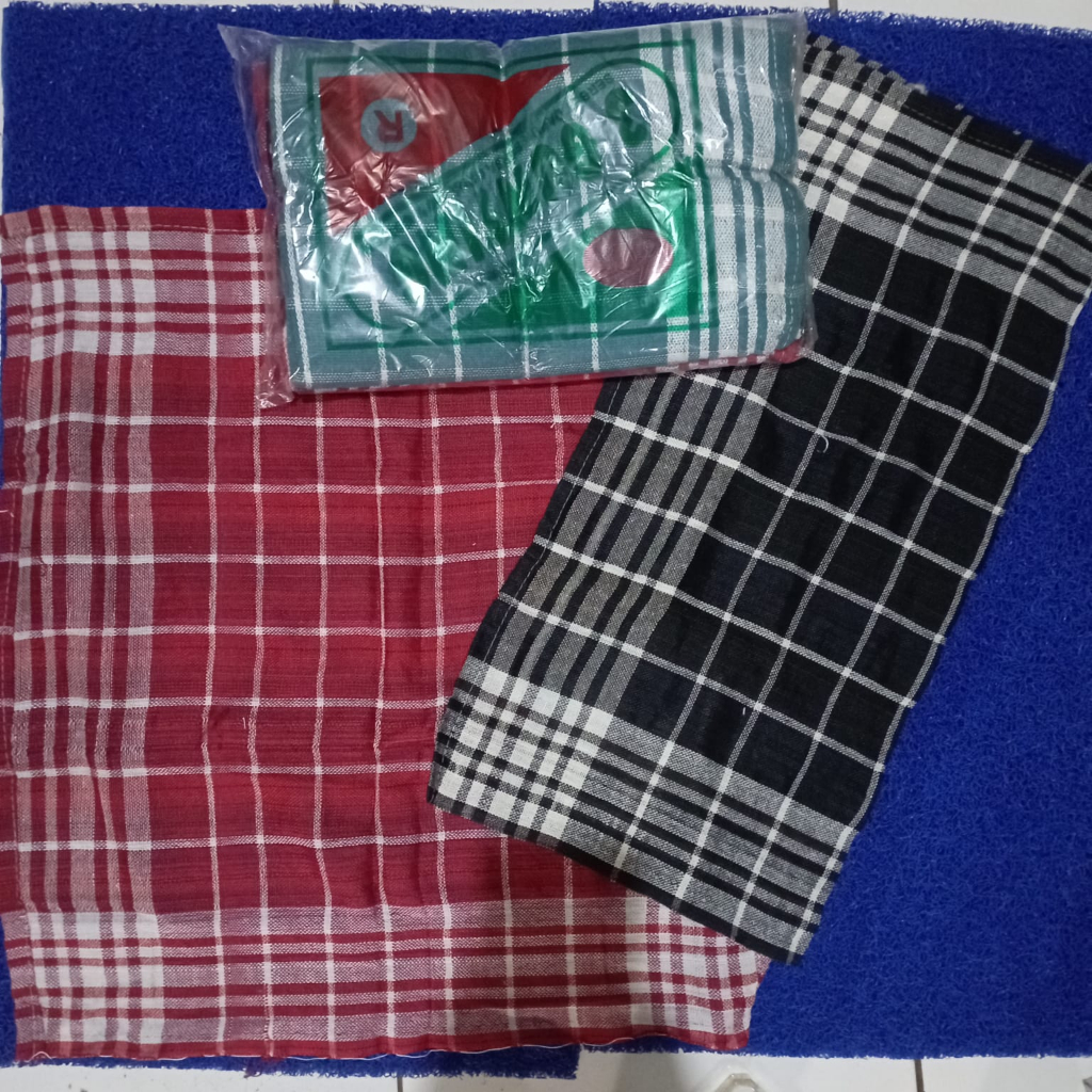 Jual Kain lap serbet kotak-kotak murah / alat kebersihan rumah tangga ...