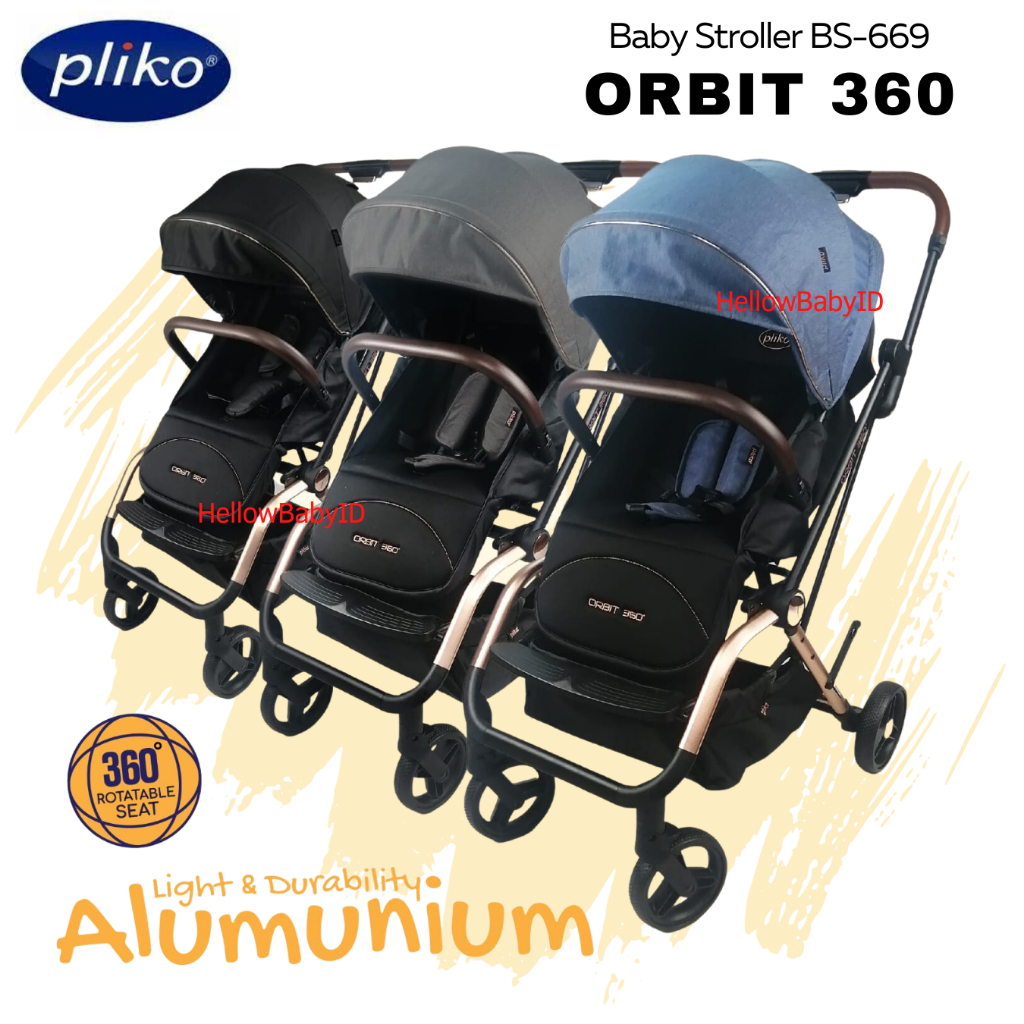 Jual Pliko Orbit 360 BS 669 Stroller Kereta Dorong Bayi Anak 22 KG ...
