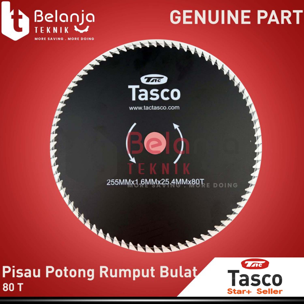 Jual Tasco Pisau Potong Rumput Bulat 80 T Pisau Babat Rumput Bundar ...