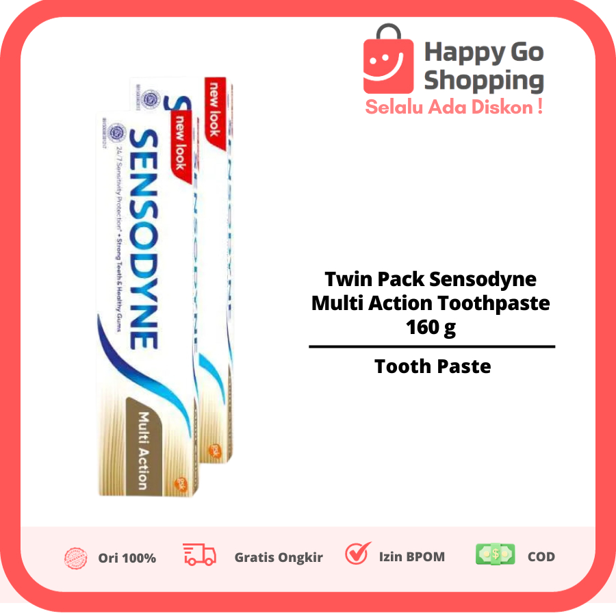 Jual Twin Pack Sensodyne Multi Action Toothpaste 160 g | Shopee Indonesia