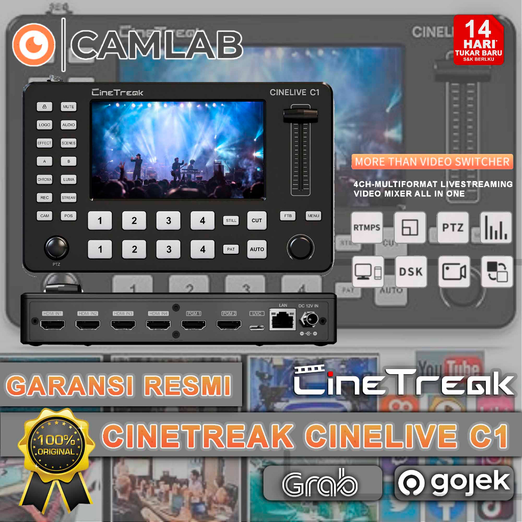 Jual CineTreak CINELIVE C1 4-CH Video Switcher Mixer FHD Multi Format ... Jual CineTreak CINELIVE C1 4-CH Video Switcher Mixer FHD Multi Format ...