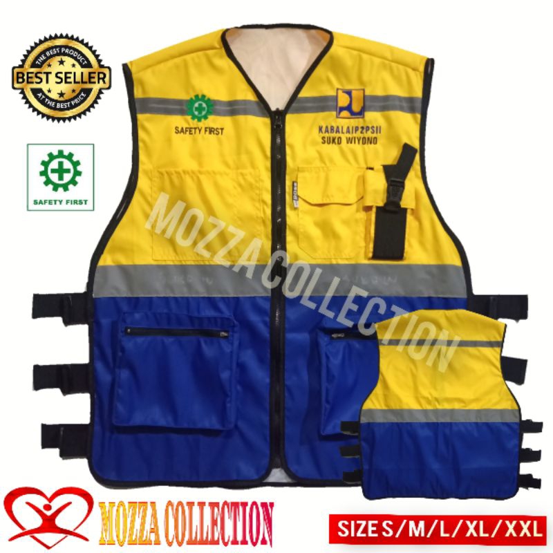 Jual ROMPI SAFETY TASLAN WATERPROOF TALI SAMPING PUPR KUNING BIRU-ROMPI ...