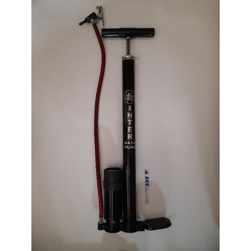 Jual POMPA BAN SEPEDA MOTOR / POMPA ANGIN MANUAL BESI HITAM TABUNG AV ...