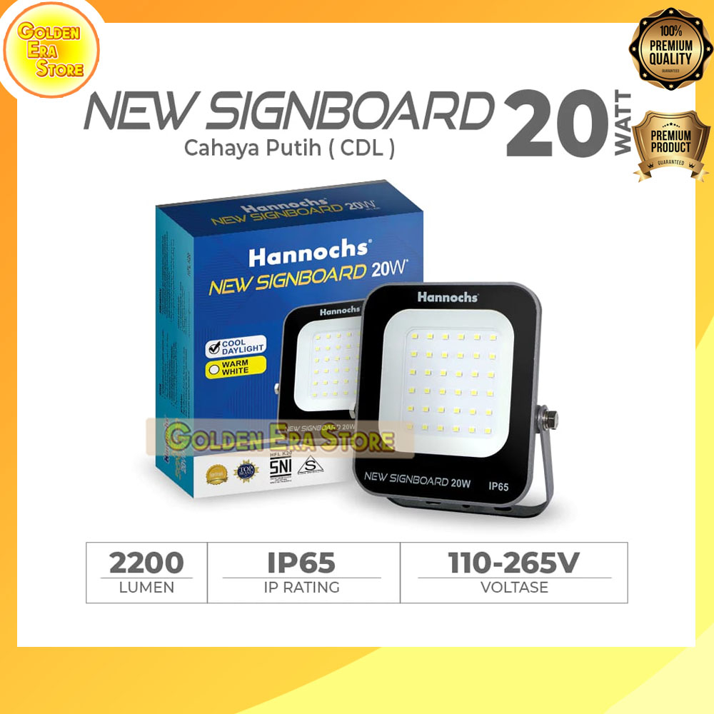Jual Hannochs LED / New Signboard 20 watt / lampu Sorot Flood Light New ...