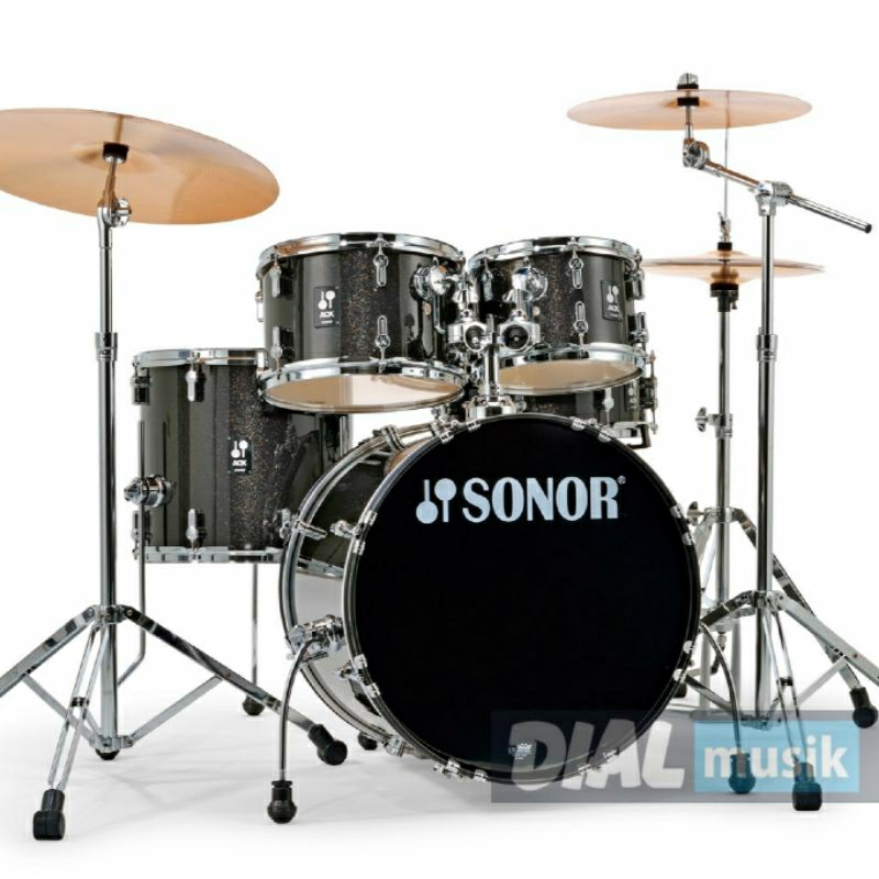 Jual Sonor AQX Black Midnight Sparkle Drum Set + Cymbal 5 PCS - Drum Set Original / BMS | Shopee ...