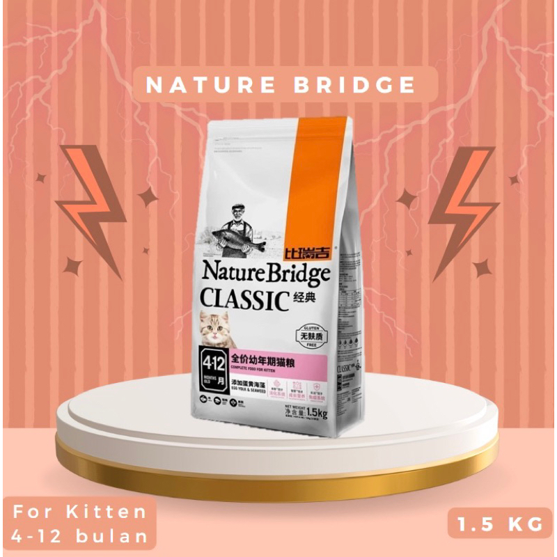 Jual Nature Bridge Freezedried (For Kitten) Cat Food - 1.5 KG | Shopee ...