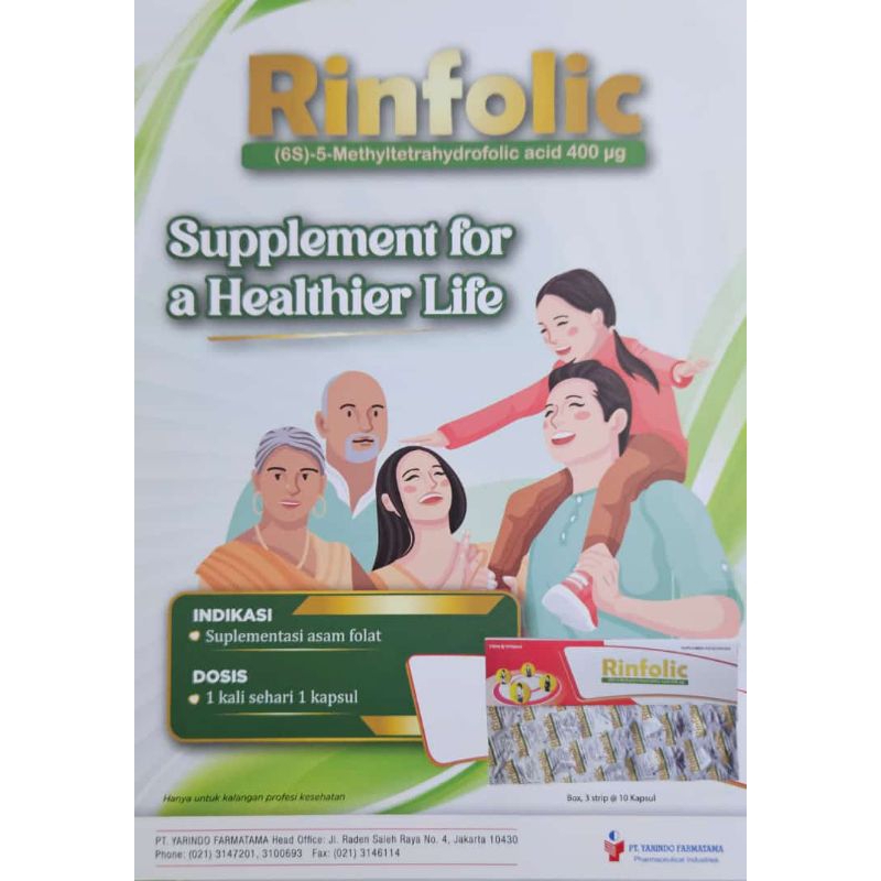 Jual Rinfolic - bentuk aktif asam folat | Shopee Indonesia