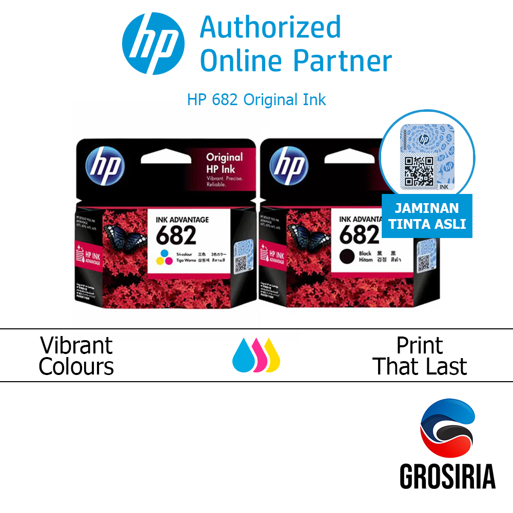 Jual HP Tinta 682 Black Original Ink Advantage Cartridge [3YM77AA ...