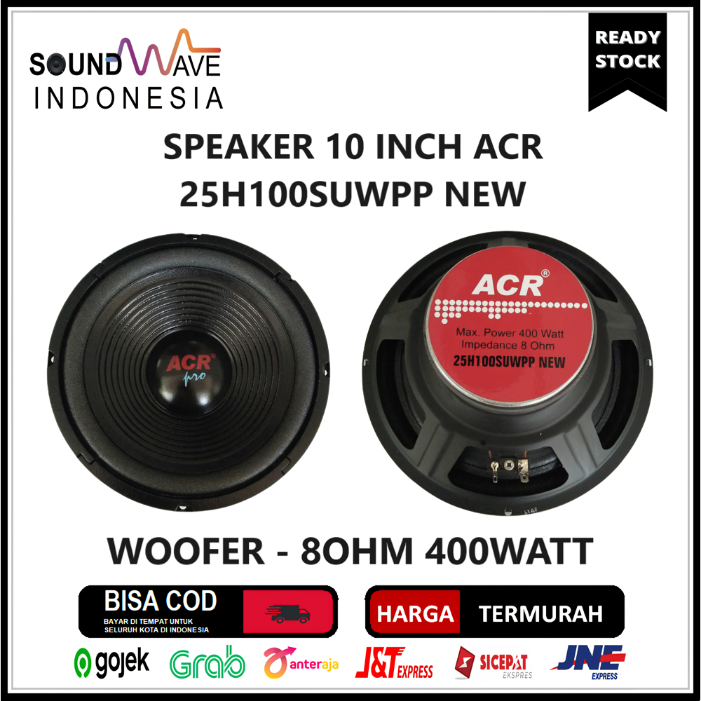 Jual SPEAKER ACR PRO 10 INCH 25H100SUWPP NEW WOOFER | Shopee Indonesia