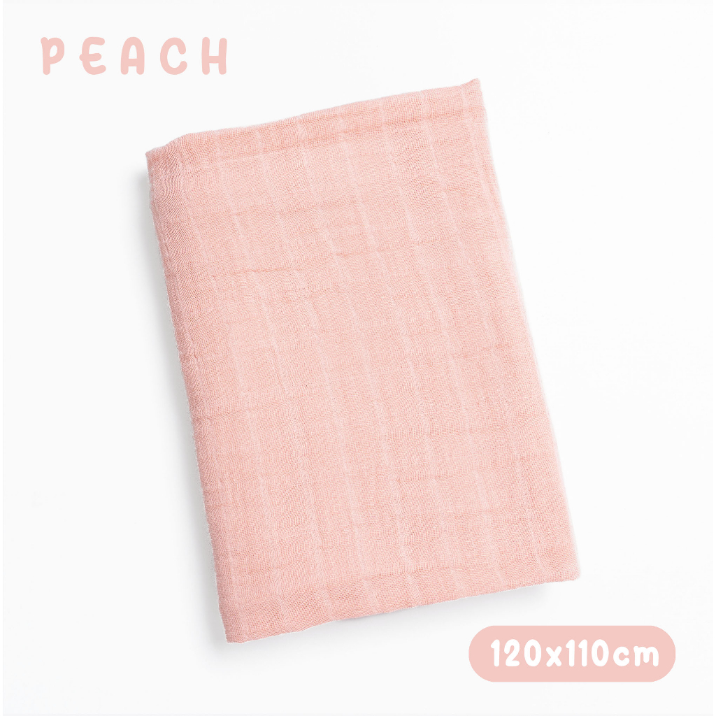 Jual MemoryLife - Premium Plain Muslin Baby Blanket Swaddle | Kain ...