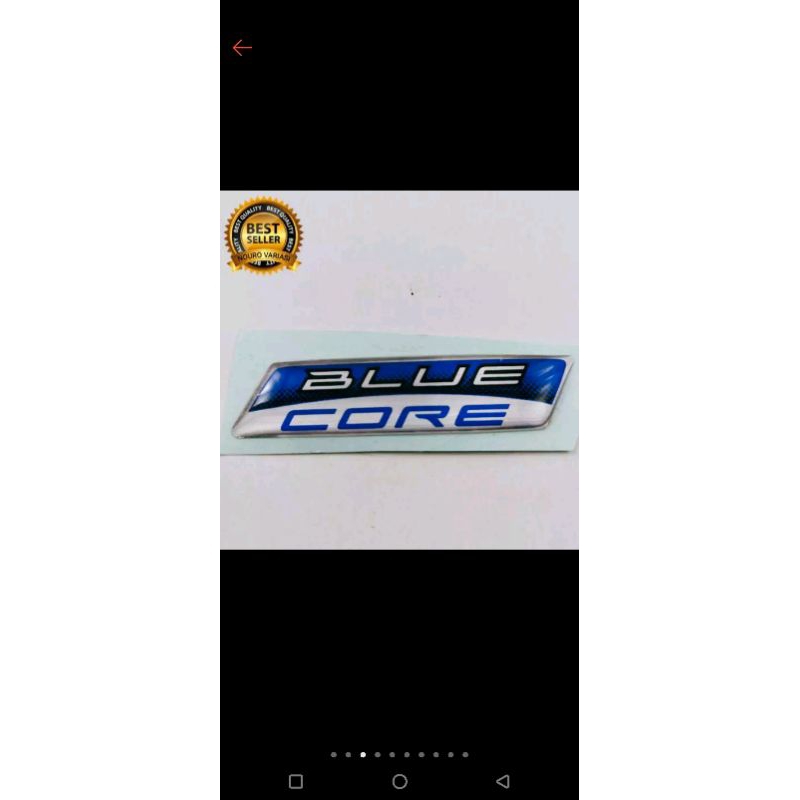 Jual emblem timbul 3d logo BLUE CORE hybrid | Shopee Indonesia