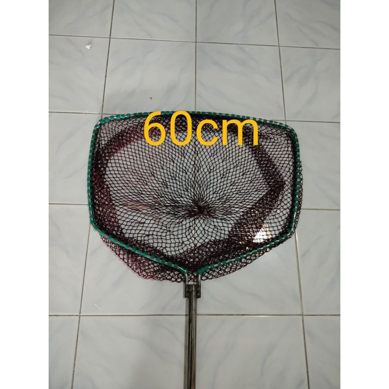 Jual Serokan Ikan Stainless besar Lele Galatama Jaring Nilon Gagang ...