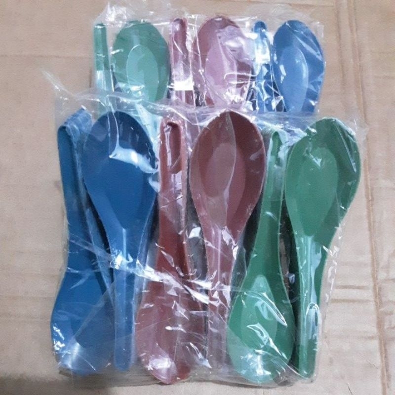 Jual sendok bebek sendok plastik kecil sendok bebek warna | BSM ...