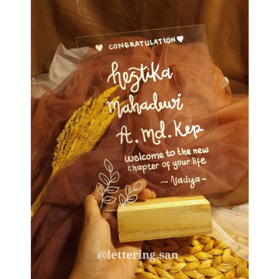 Jual LETTERING AKRILIK/KADO WISUDA/GIFT/PERSEGI | Shopee Indonesia