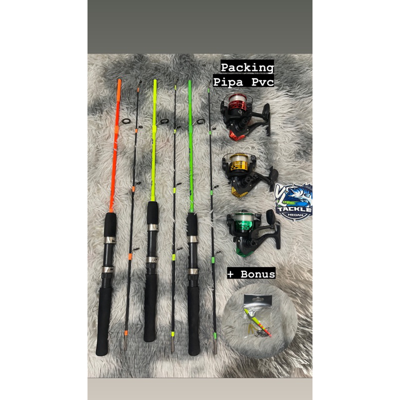 Jual 1 Set Joran Pancing Kolam + Bonus / Max Drag 9KG | Shopee Indonesia