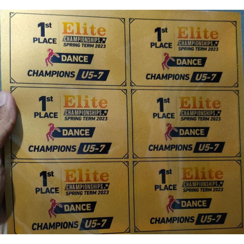 Jual sticker label piala trophy mika semprot | Shopee Indonesia