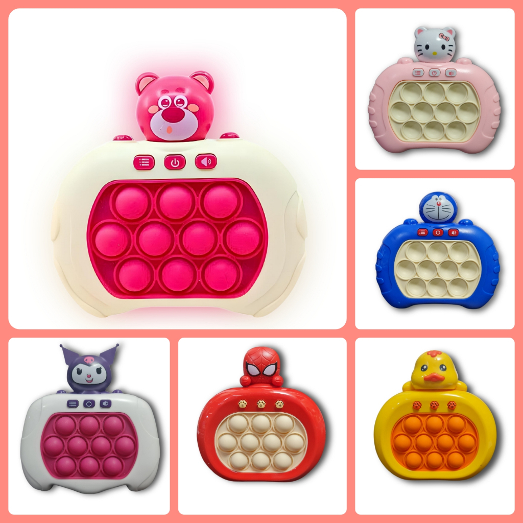 Jual Mainan Anak Quick Push / Pop It Push Bubble Game Challenge Fidget ...