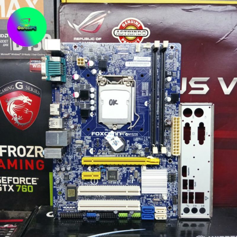 Jual Motherboard H81 Foxconn H81MX HDMI Socket LGA 1150 DDr3 | Shopee ...