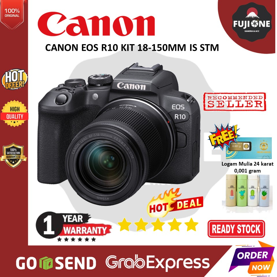 Jual Canon EOS R10 Kit RF-S 18-150mm STM Mirrorless Camera - GARANSI ...