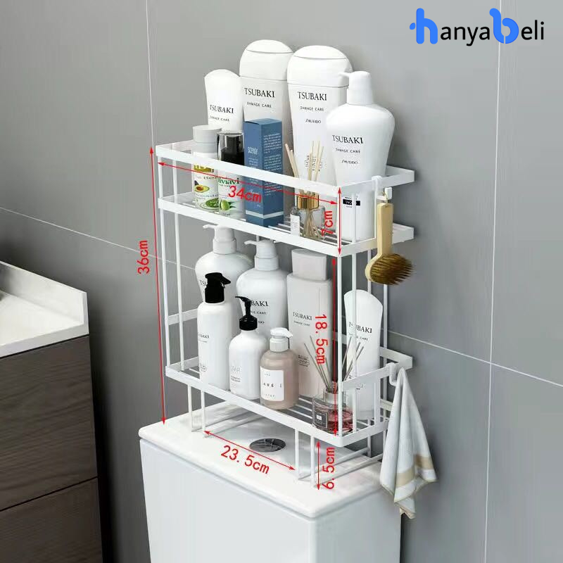 Jual Rak Toilet 2 Susun Rak Toilet Closet WC Rak Kamar Mandi Tempel ...