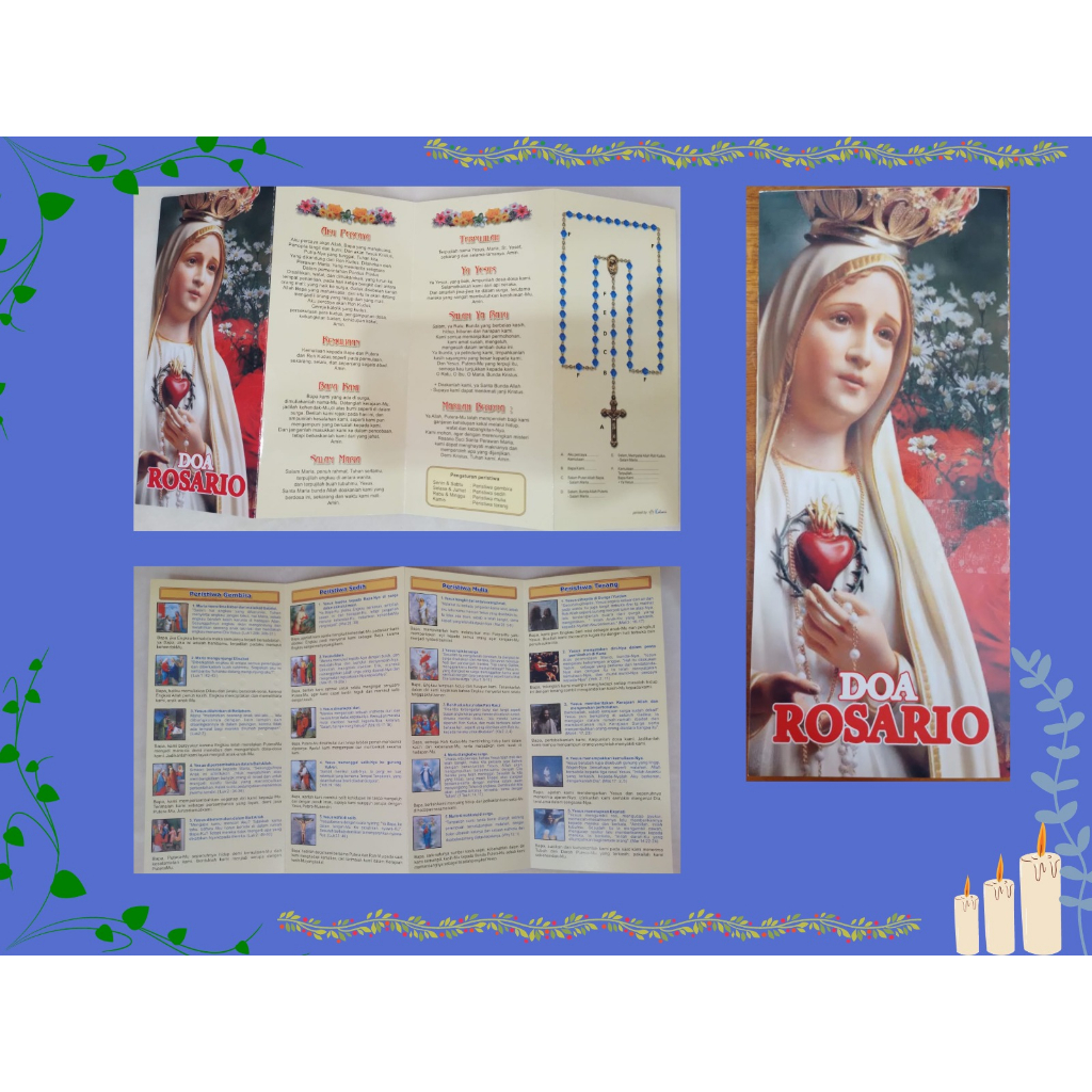 Jual Doa Rosario / Lembar Doa Rosario Bunda Maria ( Pamflet ) | Shopee Indonesia
