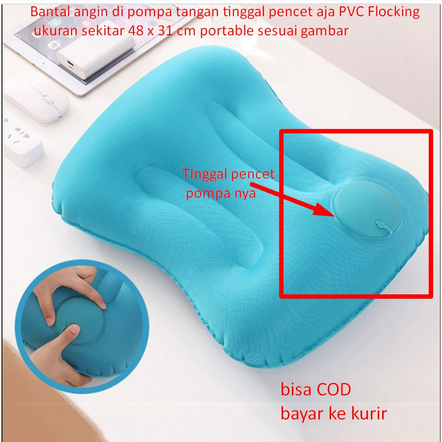 Jual Bantal angin di pompa tangan tinggal pencet aja PVC Flocking ...