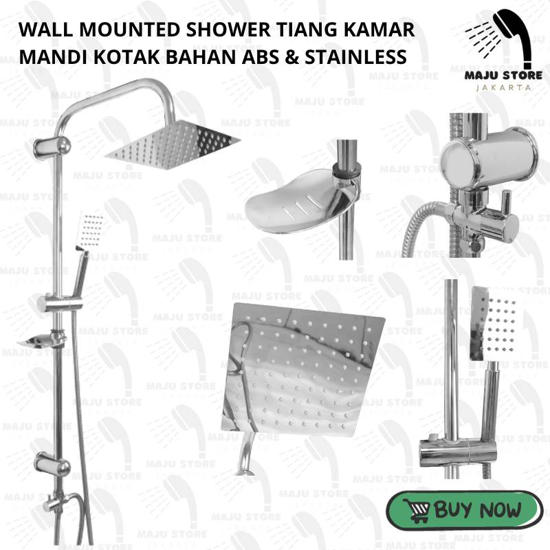 Jual (MSJ) - Shower Pipa Tangkai Wall Shower Tanam Dinding + Kran ...