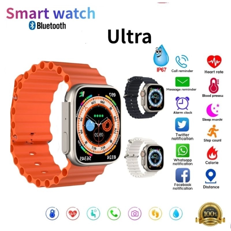 Jual Ultra Smart watch Jam tangan pintar Ultra Smartwatch seri 8 ...