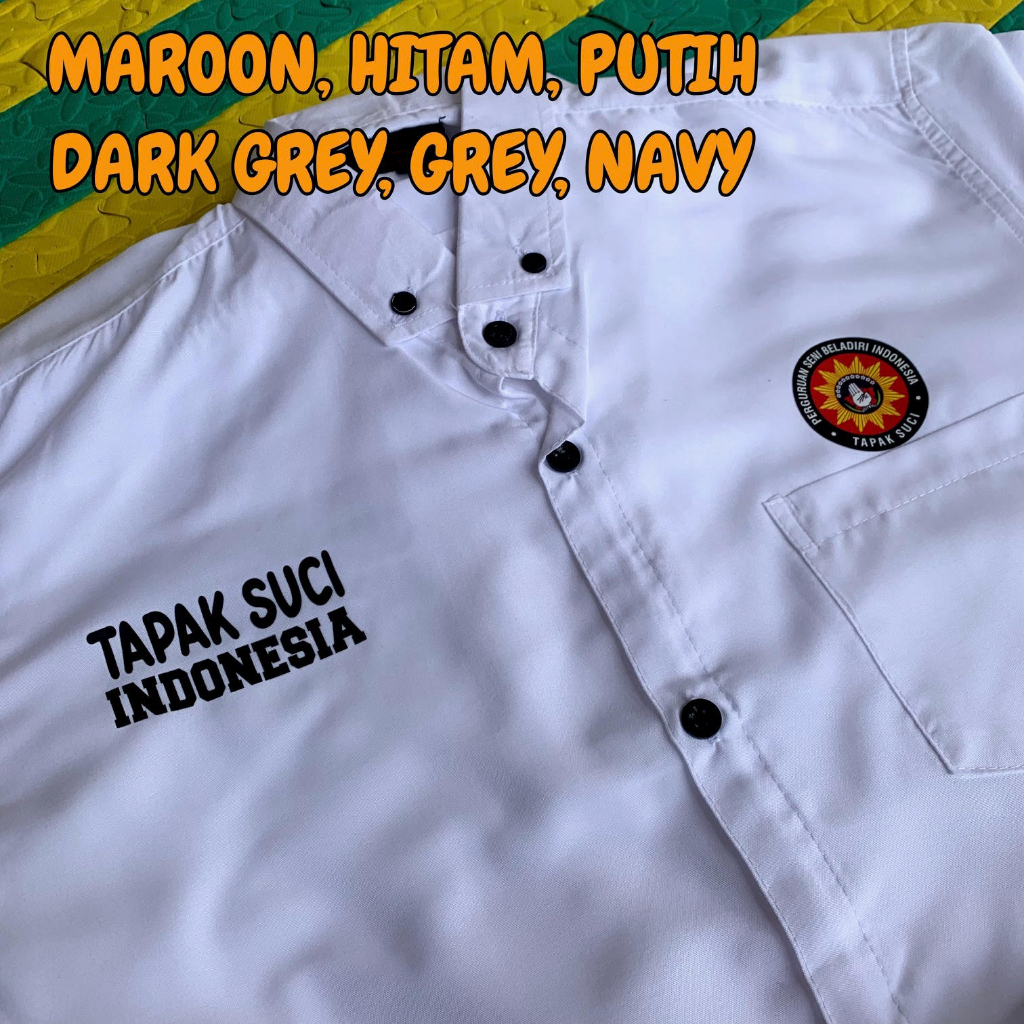 Jual XSI Baju Kemeja TAPAK SUCI simple, kemeja unisex TAPAK SUCI PUTERA ... Jual XSI Baju Kemeja TAPAK SUCI simple, kemeja unisex TAPAK SUCI PUTERA ...