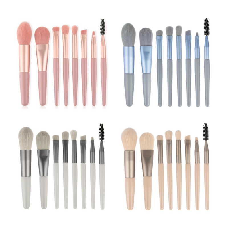 Jual Kuas Make Up 8 in 1 / Make Up Tools / Make Up Brush / Set Paket ...