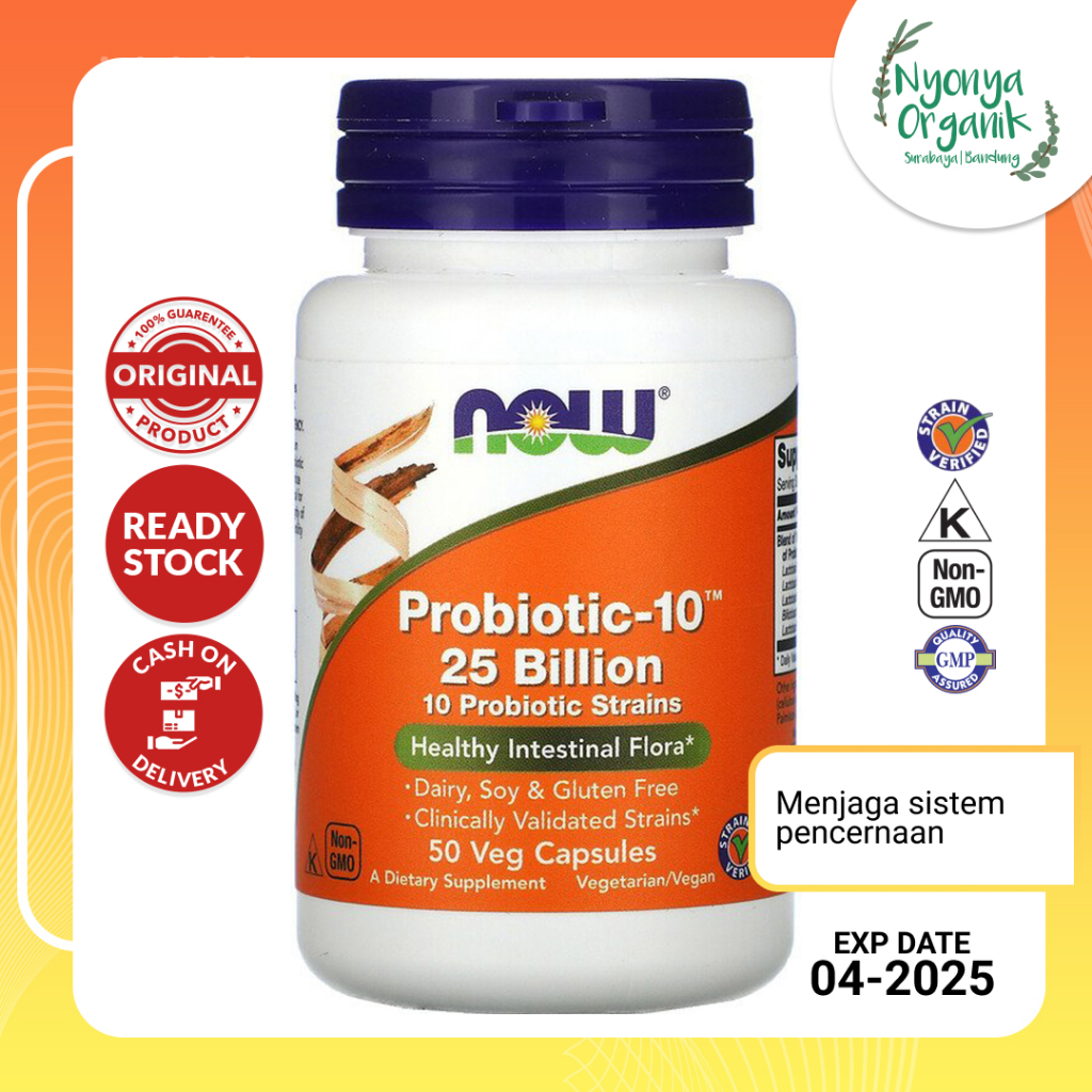 Jual Vitamin Probiotic 10 25 Billion Now 50 veg Kapsul | Shopee Indonesia