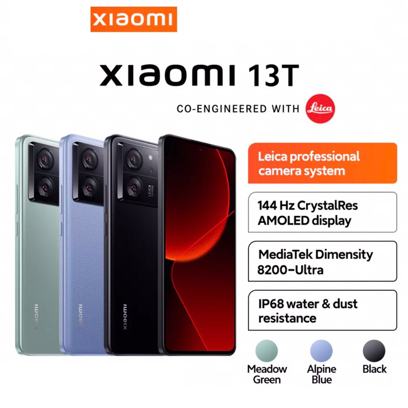 Jual Xiaomi 13T 5G [12GB/256GB] Dimensity 8200 Ultra - 50MP Triple ...